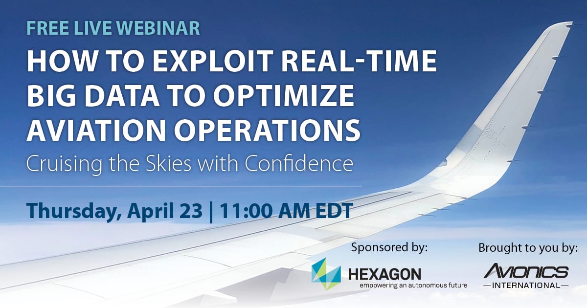 How to Exploit Real-Time Big Data to Optimize Aviation Operations ...